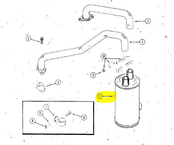 Case 646 muffler | Case Colt Ingersoll Tractors