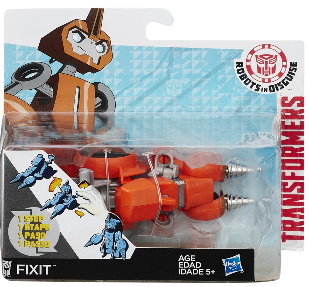 Transformers Robots in Disguise 1 Step Changers FixIt 5 Action Figure ...