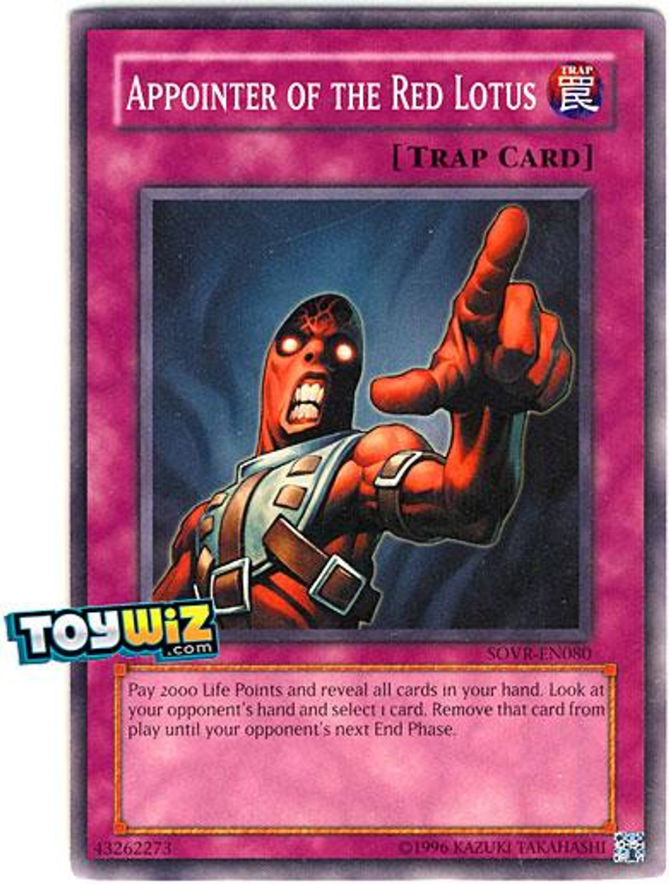Yugioh Stardust Overdrive Single Card Common Appointer Of The Red Lotus