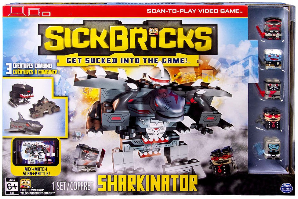 Sick Bricks Sharkinator Exclusive Playset Spin Master - ToyWiz