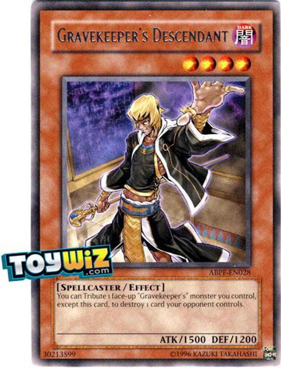 Yugioh Absolute Powerforce Single Card Rare Gravekeepers Descendant