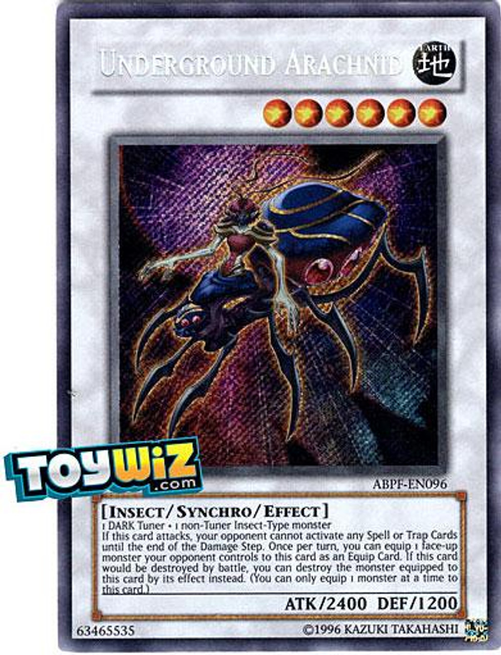 Yugioh Absolute Powerforce Single Card Secret Rare Underground Arachnid