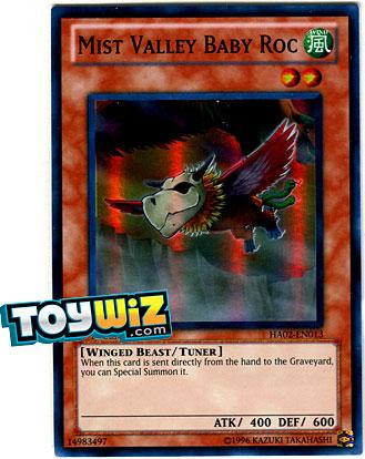 YuGiOh 5Ds Hidden Arsenal 2 Single Card Super Rare Mist Valley Baby Roc ...