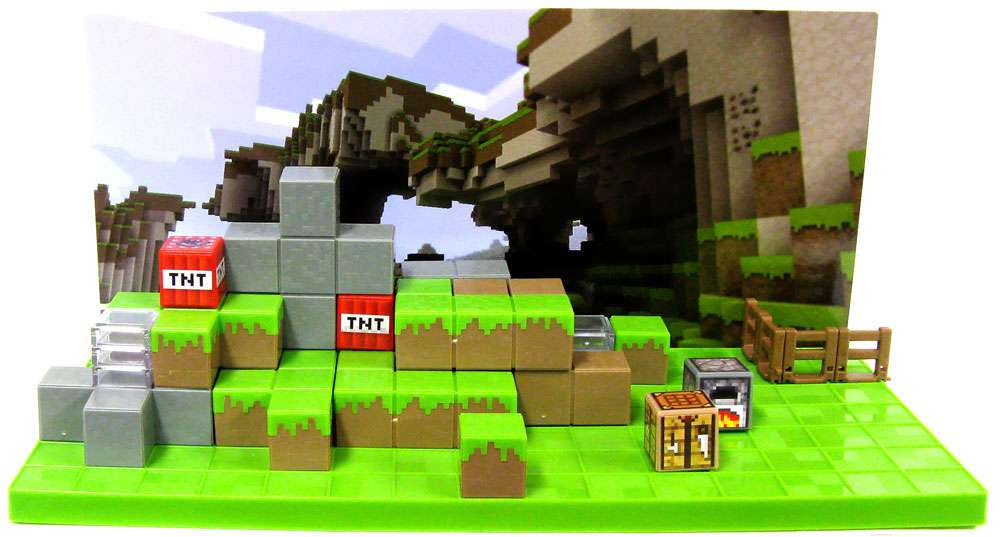 Minecraft Custom Deluxe Animation Diorama 1 Minifigure Environment ...