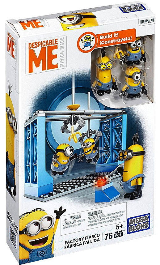 Mega Bloks Despicable Me Minion Made Factory Fiasco Set 25121 - ToyWiz