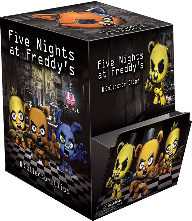 Five Nights at Freddys FNAF Hangers Series 1 Mystery Box 24 Packs UCC ...