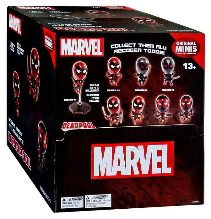 Marvel Deadpool Original Minis Series 1 Deadpool Bobble Head Mystery ...