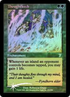 Magic The Gathering 7th Edition Single Card Uncommon Thoughtleech 274 ...