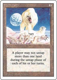 Magic The Gathering Revised Single Card Rare Winter Orb Moderately ...