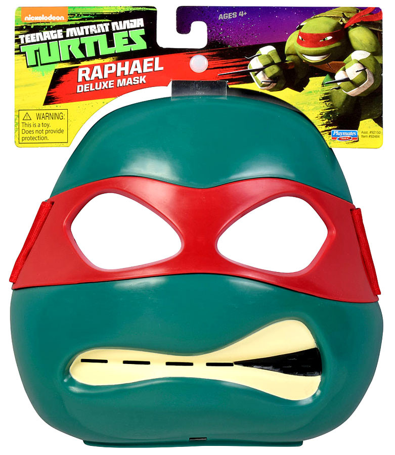 Teenage Mutant Ninja Turtles Nickelodeon Raphael Deluxe Mask Playmates ...