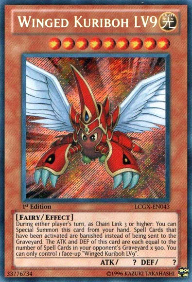YuGiOh GX Legendary Collection 2 Single Card Secret Rare Winged Kuriboh ...