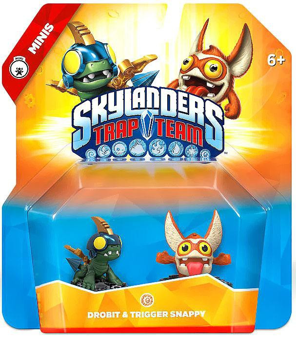 Skylanders Trap Team Minis Drobit Trigger Snappy Figure 2-Pack ...