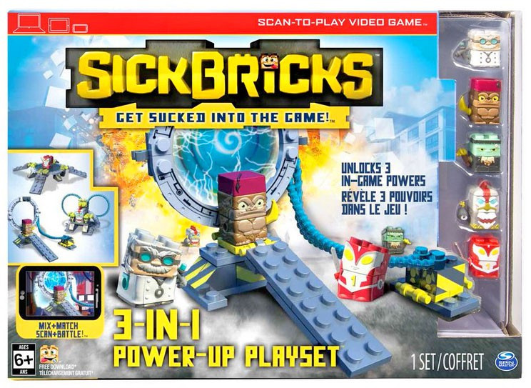 Sick Bricks 3-in-1 Power-Up Playset Spin Master - ToyWiz