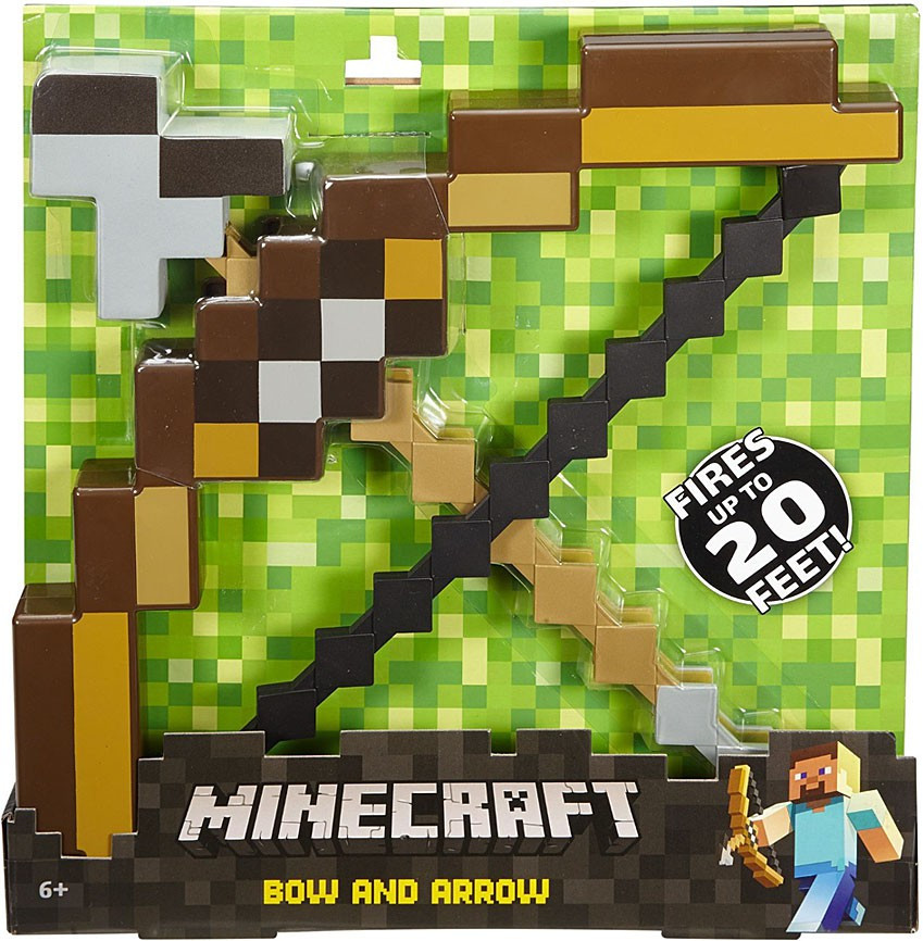 Minecraft Bow Arrow Roleplay Toy Mattel - ToyWiz