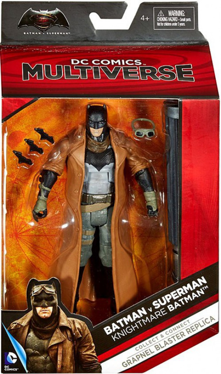DC Batman v Superman Dawn of Justice Multiverse Grapnel Blaster Series Knightmare Batman 6 ...