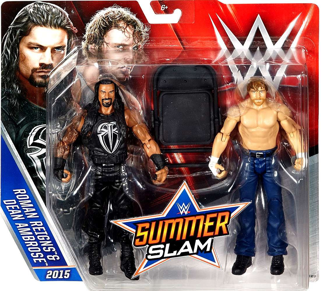 WWE Wrestling Summer Slam Roman Reigns Dean Ambrose 6 Action Figure 2 ...
