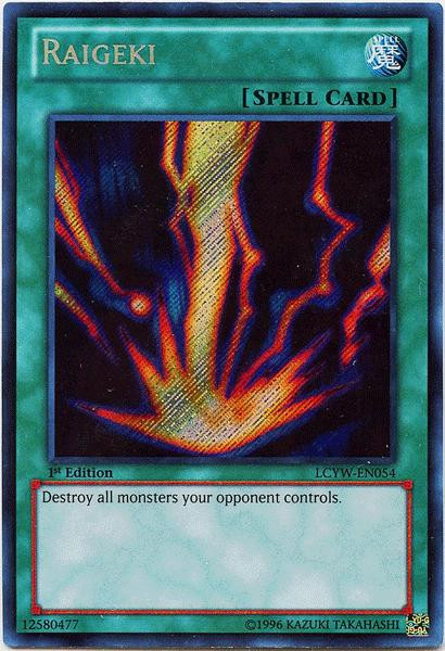YuGiOh Legendary Collection 3 Single Card Secret Rare Raigeki LCYW ...