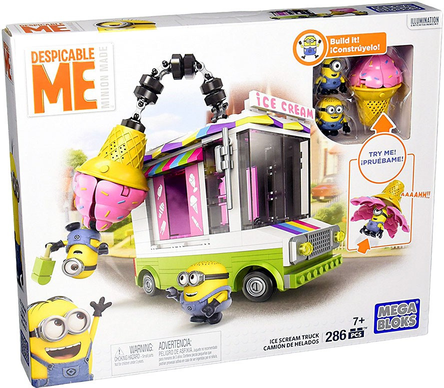 Mega Bloks Despicable Me Minion Made Ice Scream Truck Set 31667 - ToyWiz