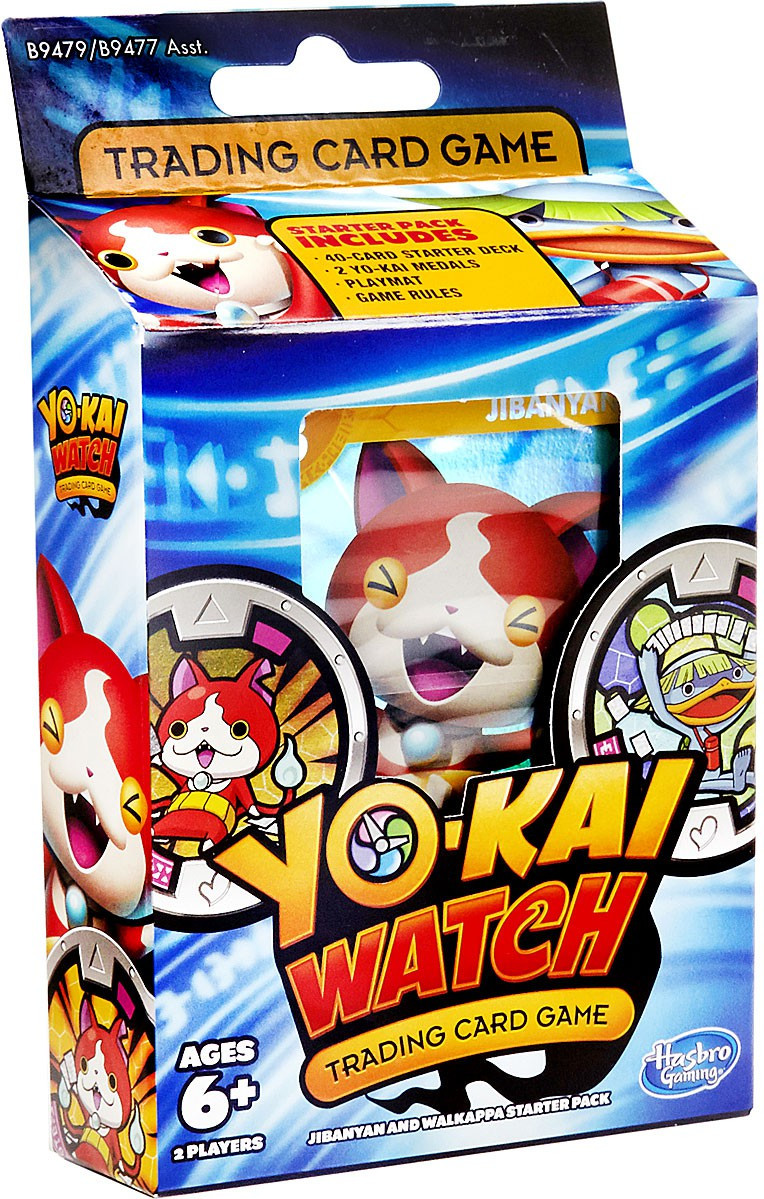 Yo-Kai Watch Trading Card Game Jibanyan Walkappa Starter Deck Hasbro ...
