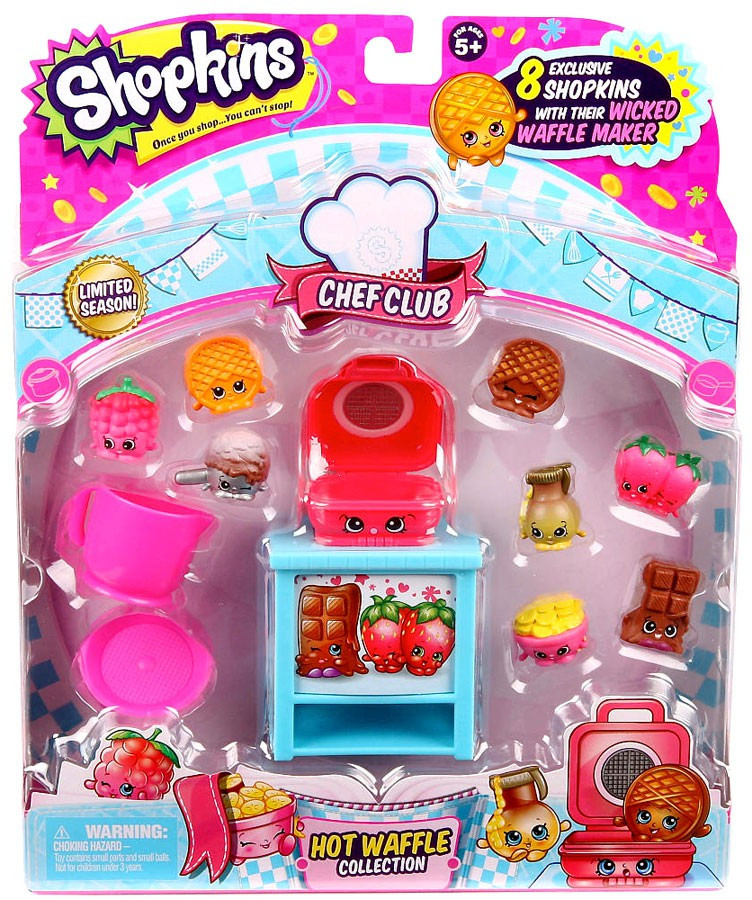 Shopkins Season 6 Chef Club Hot Waffle Mini Figure 9-Pack Moose Toys ...