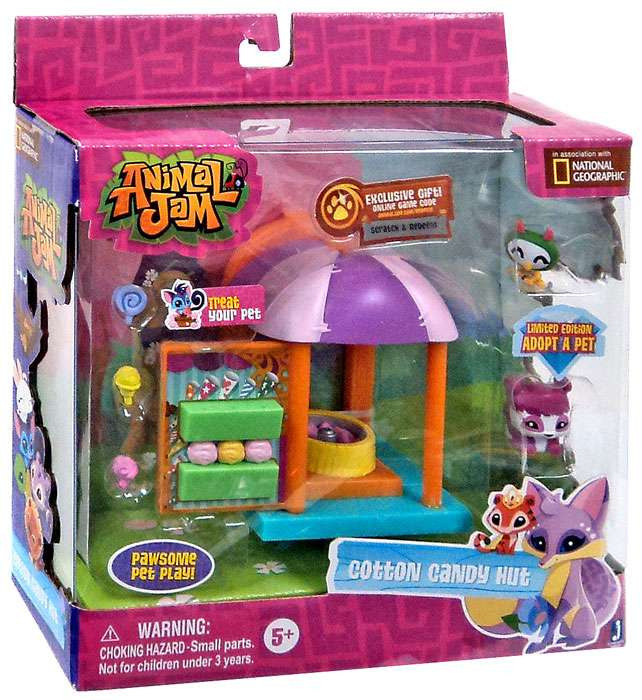 Animal Jam Cotton Candy Hut Playset Jazwares - ToyWiz