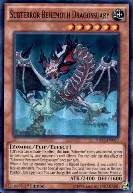 YuGiOh Raging Tempest Single Card Super Rare Subterror Behemoth ...