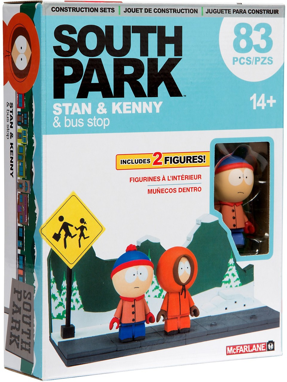McFarlane Toys South Park Stan Kenny With the Bus Stop Small ...