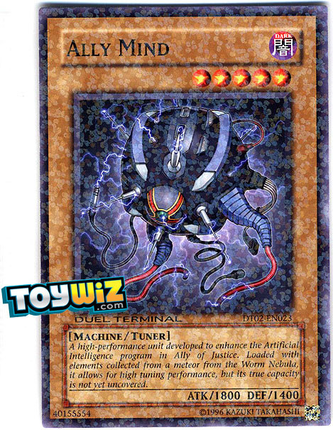 YuGiOh 5Ds Duel Terminal 2 Single Card Parallel Rare Ally Mind DT02 ...