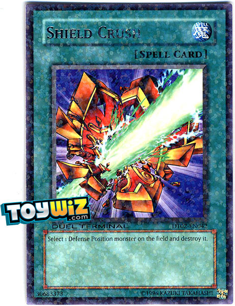 YuGiOh 5Ds Duel Terminal 2 Single Card Parallel Rare Shield Crush DT02 ...