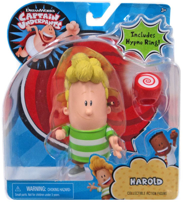 Captain Underpants Harold 5 Action Figure Includes Hypno Ring Just Play ...