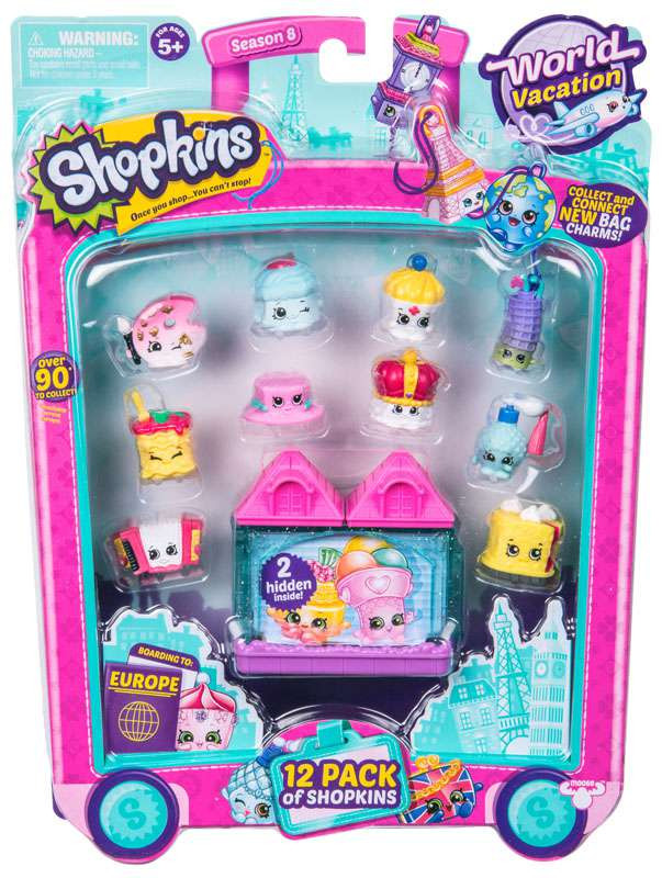 Shopkins Season 8 World Vacation Mini Figure 12-Pack Moose Toys - ToyWiz