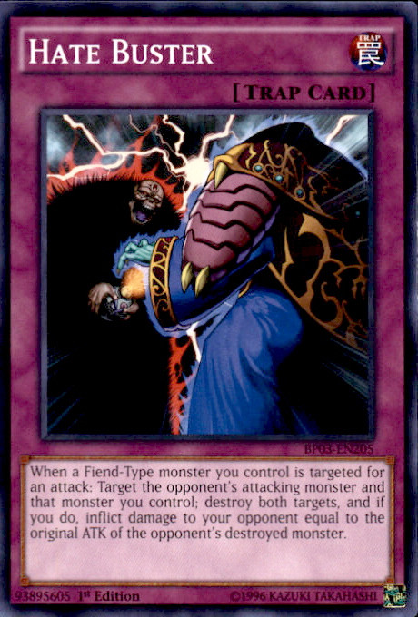 YuGiOh Battle Pack 3 Monster League Single Card Common Hate Buster BP03 ...