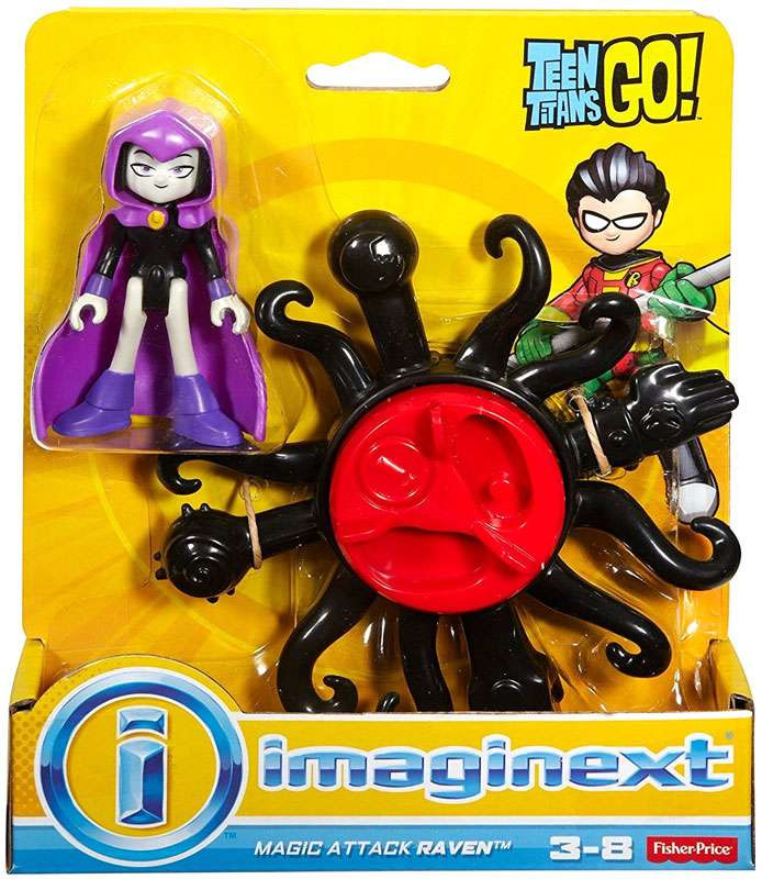 Fisher Price Teen Titans Go Imaginext Magic Attack Raven 3 Figure Set ...