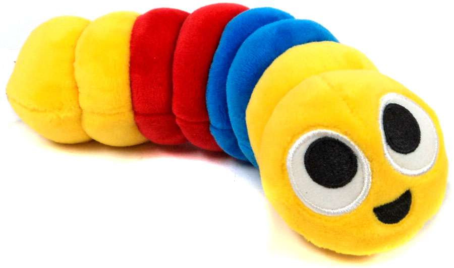 Slither.io Yellow, Blue Red 8 Plush Bonkers Toy Co. - ToyWiz
