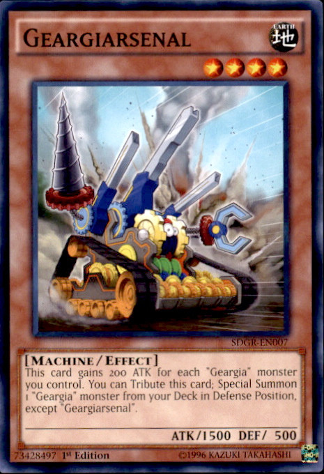 YuGiOh Geargia Rampage Structure Deck Single Card Common Geargiarsenal ...