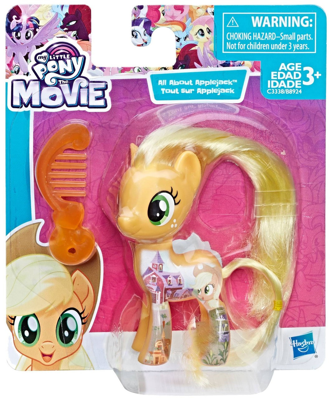 My Little Pony The Movie All About Apple Jack Mini FIgure Hasbro Toys ...
