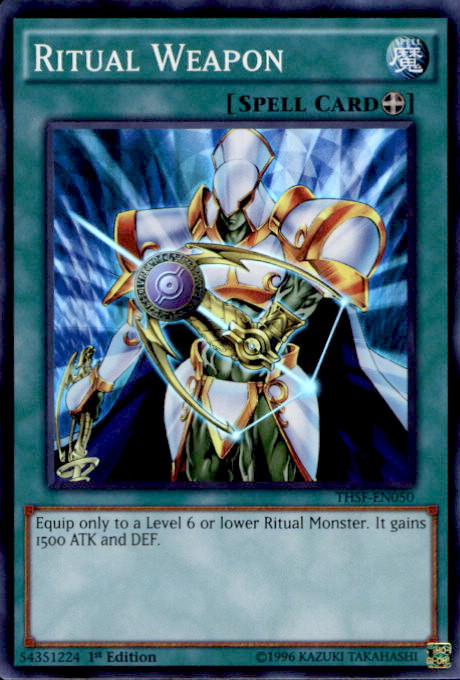 YuGiOh The Secret Forces Single Card Super Rare Ritual Weapon THSF ...