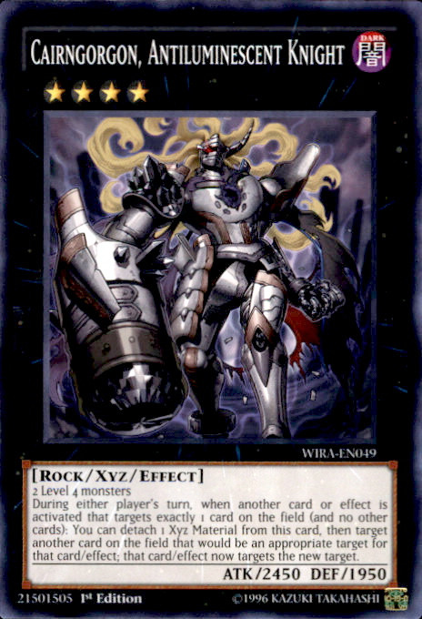 YuGiOh Wing Raiders Single Card Common Cairngorgon, Antiluminescent ...
