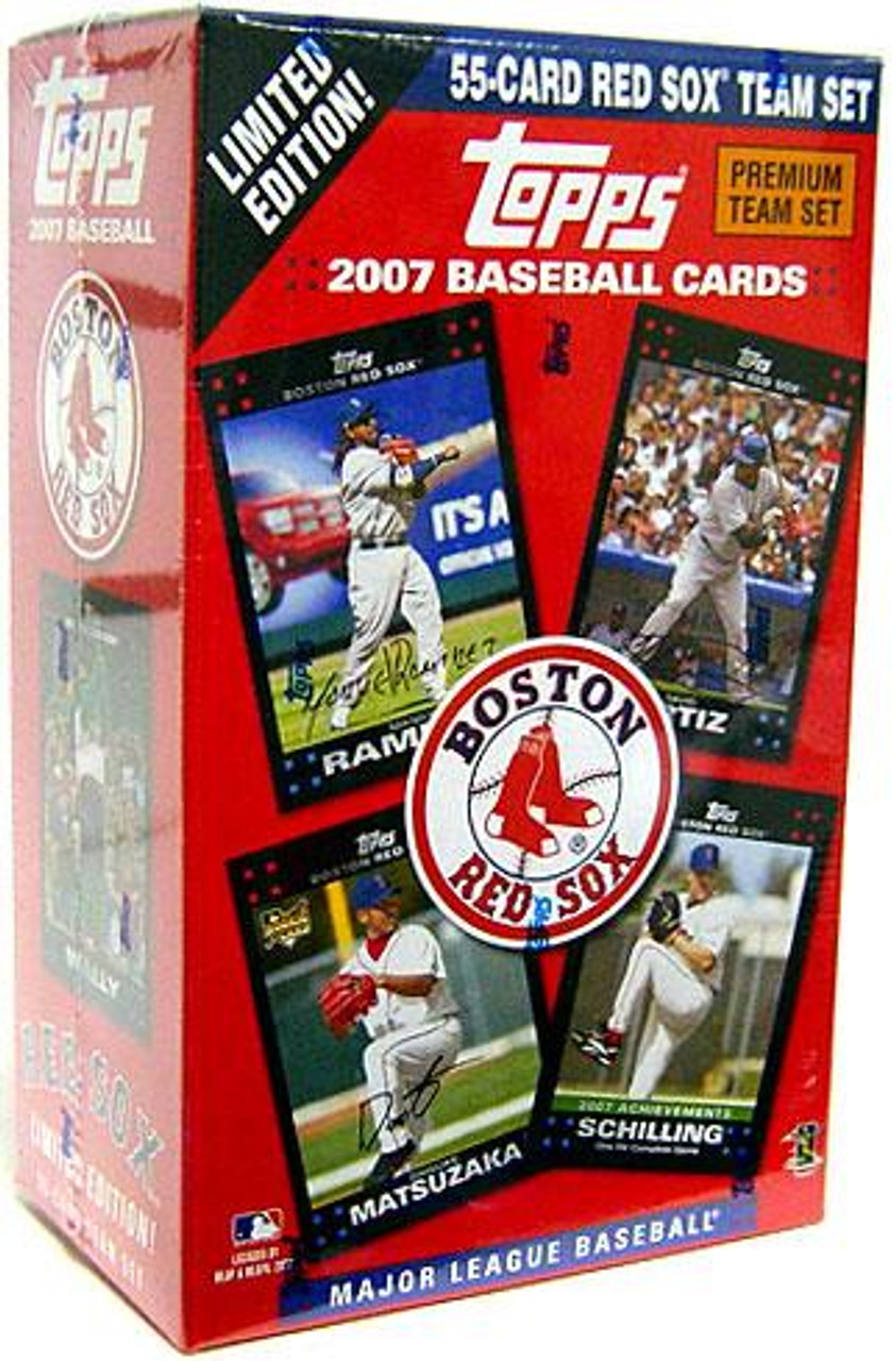 Mlb Boston Red Sox 2007 Topps Baseball Cards Boston Red Sox Team Set Toywiz