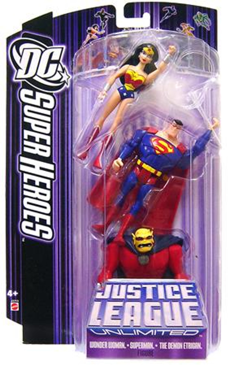 Dc Justice League Unlimited Super Heroes Wonder Woman Superman Demon