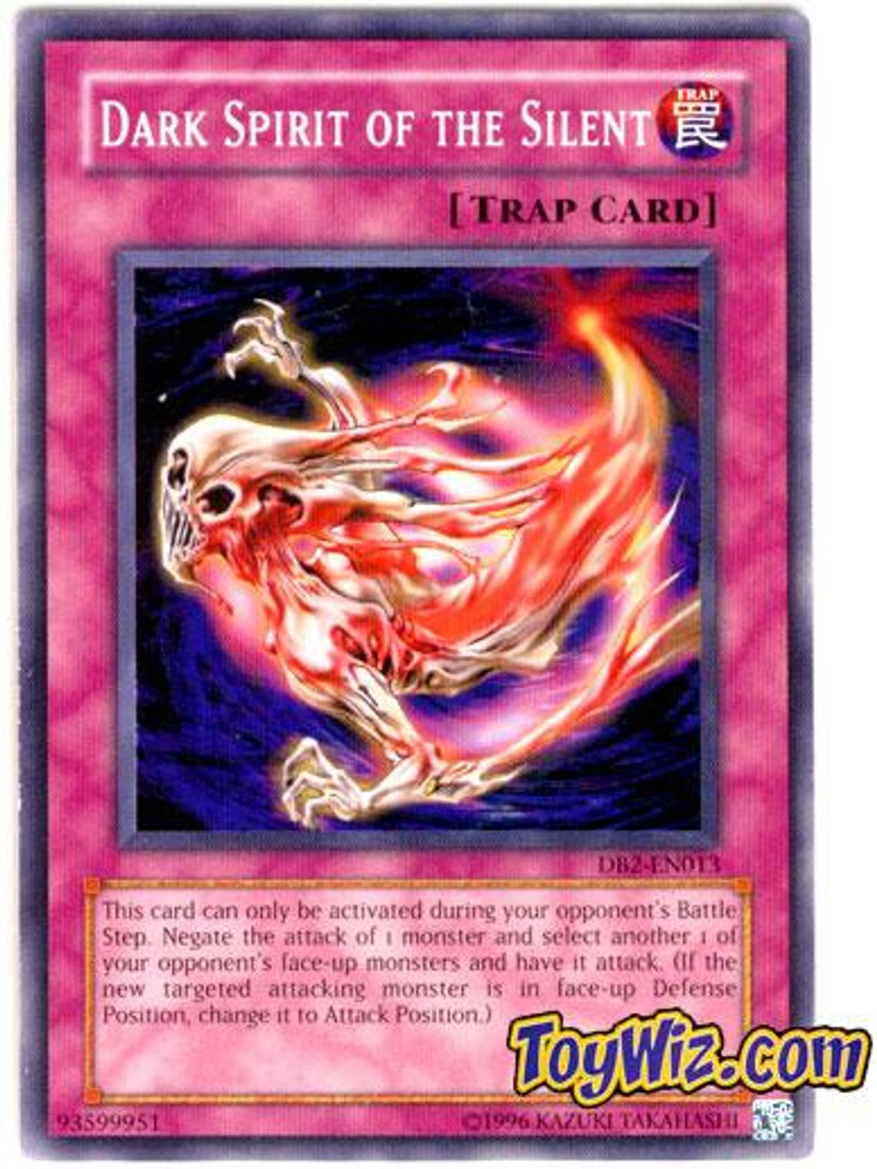 YuGiOh Dark Beginning 2 Single Card Common Dark Spirit of the Silent DB2-EN013 - ToyWiz
