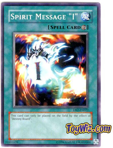 YuGiOh Dark Beginning 2 Single Card Common Spirit Message I DB2-EN022 ...