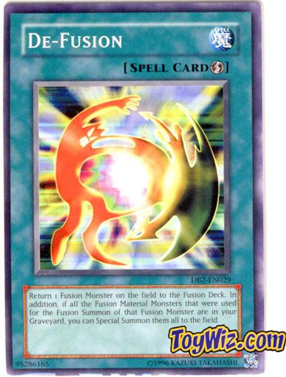 YuGiOh Dark Beginning 2 Single Card Common De-Fusion DB2-EN029 - ToyWiz