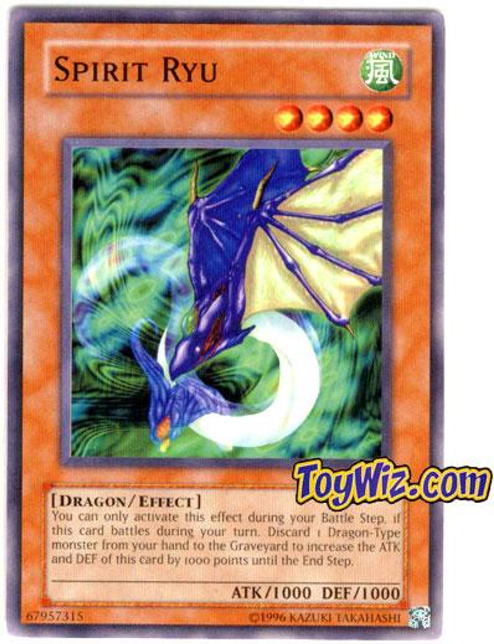YuGiOh Dark Beginning 2 Single Card Common Spirit Ryu DB2-EN153 - ToyWiz