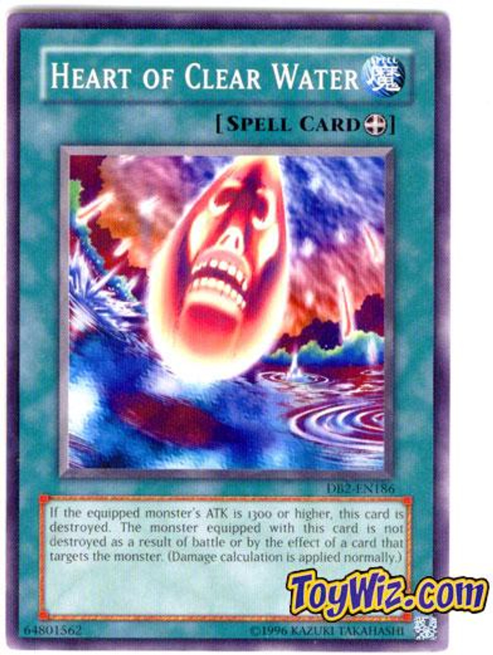 YuGiOh Dark Beginning 2 Single Card Common Heart of Clear Water DB2-EN186 - ToyWiz