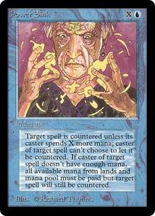 Magic The Gathering Beta Single Card Common Power Sink - ToyWiz