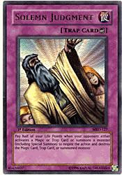 YuGiOh Metal Raiders Single Card Ultra Rare Solemn Judgment MRD-127 ...