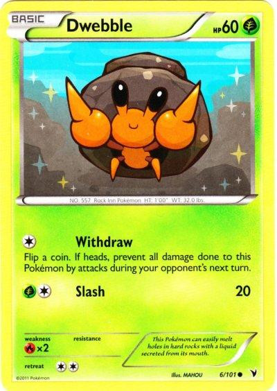 Pokemon Black White Noble Victories Single Card Common Dwebble 6 - ToyWiz