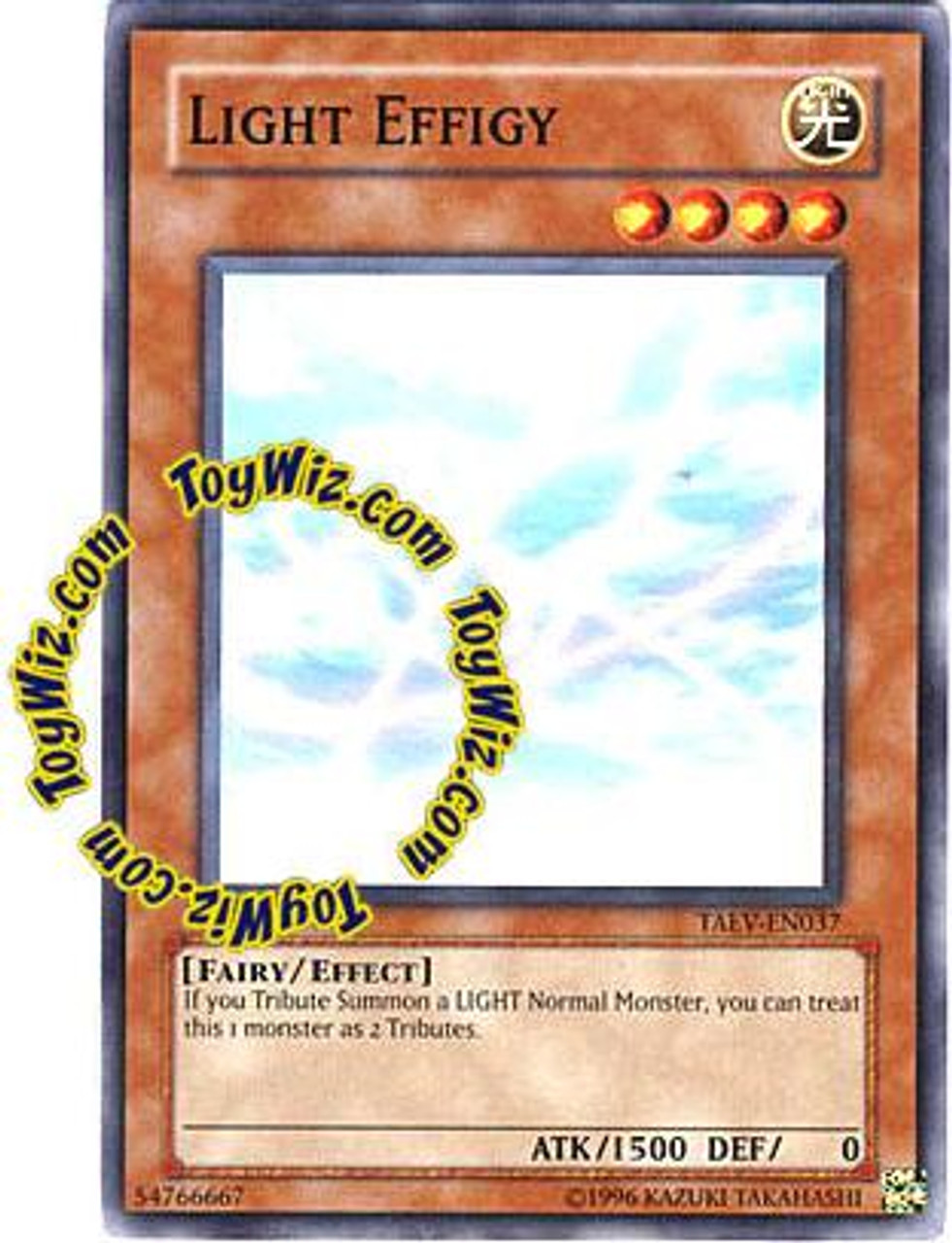 YuGiOh GX Tactical Evolution Single Card Common Light Effigy TAEV-EN037 ... YuGiOh GX Tactical Evolution Single Card Common Light Effigy TAEV-EN037 ...