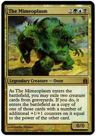 Magic The Gathering Commander Single Card The Mimeoplasm 210 Oversized ...